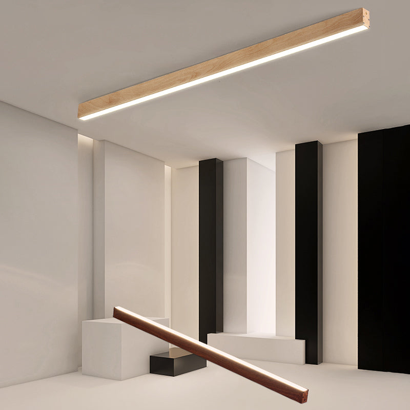 Modern Metal LED Flush Mount Rectangle Shape Ceiling Light with Acryli