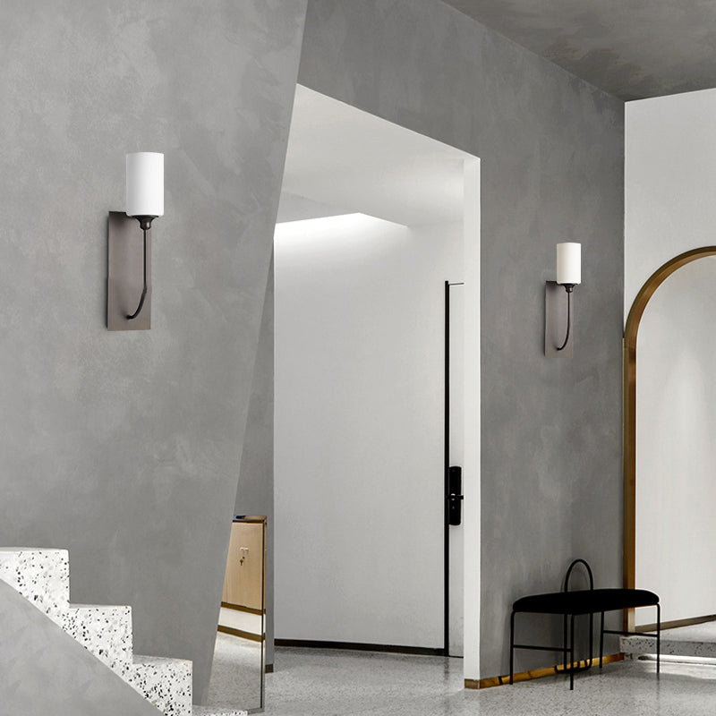 Metal 1 Light Wall Sconce Cylinder Shape Wall Lighting Fixtures with G