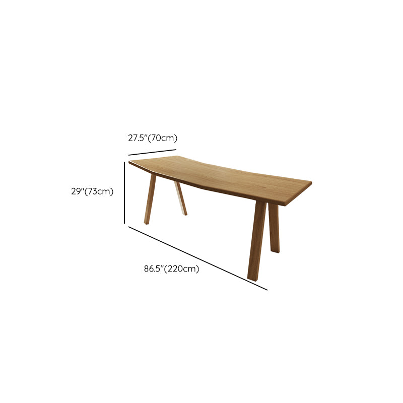 Modern Solid Wood Office Desk 28.74-inch Tall Writing Desk with Parson