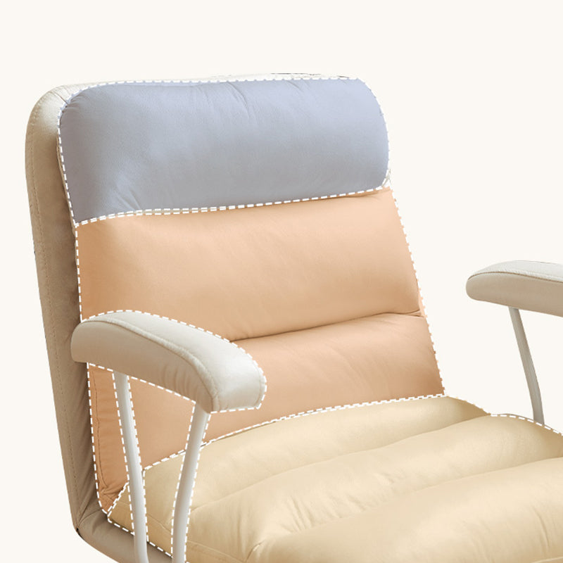Fixed Arms Desk Chair Modern No Distressing Ergonomic Office Chair wit