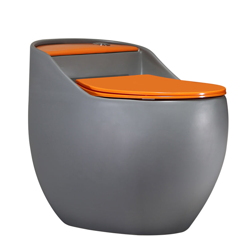 Modern All-In-One Toilet Bowl Floor Mounted Porcelain Round Urine Toil
