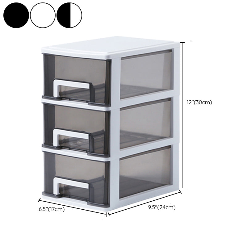 Vertical Filing Cabinet Transparent Drawers Plastic Modern Filing Cabi