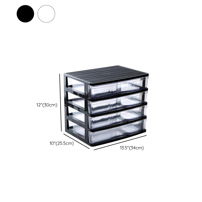 Modern Lateral File Cabinet Color Block Plastic Filing Cabinet for Hom