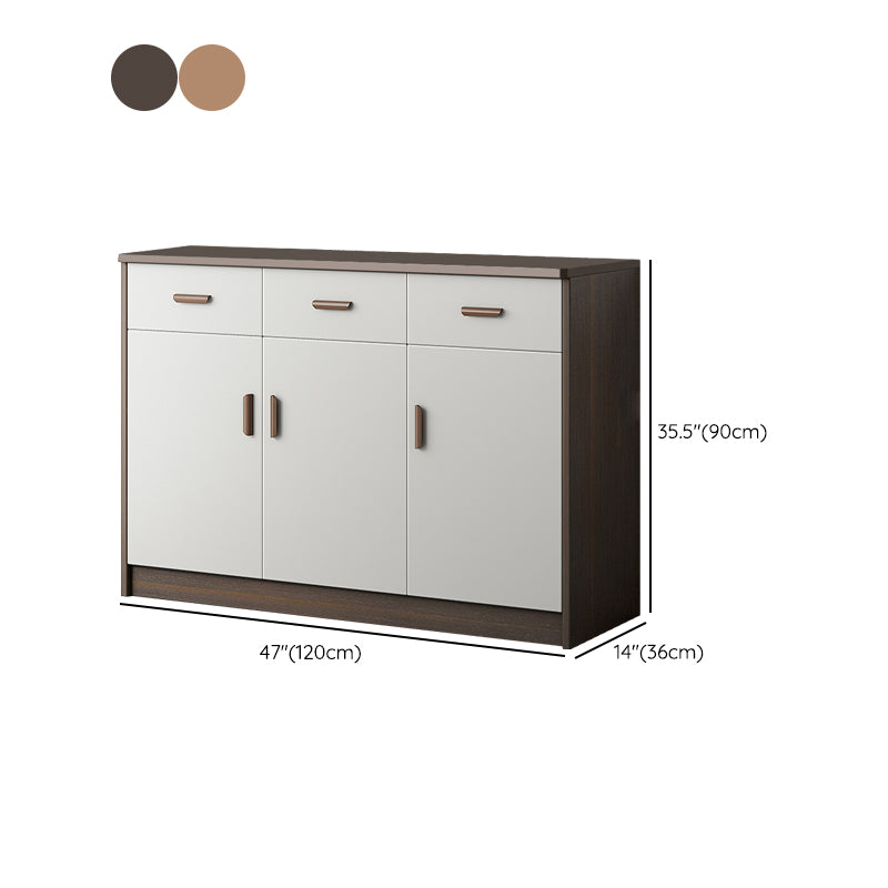 Modern Style Dining Server Engineered Wood Living Room Server with Doo