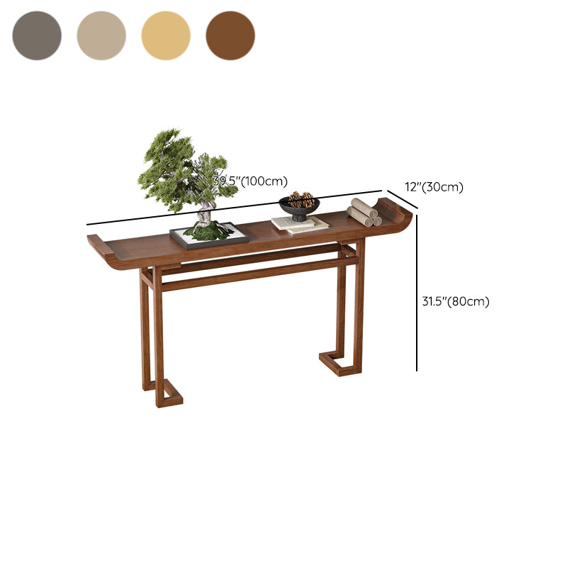 Rectangle Shape Modern Style Console Table in Natural/Brown Console So